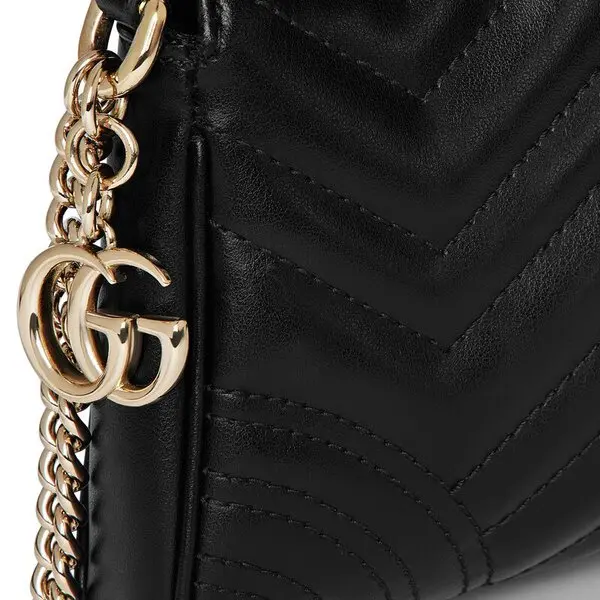 Gucci Gg Marmont Small Shoulder Bag - Black