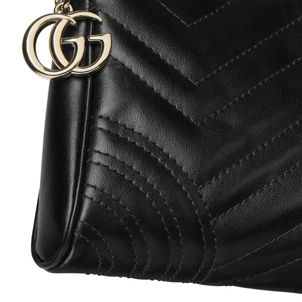 Gucci Gg Marmont Small Shoulder Bag - Black