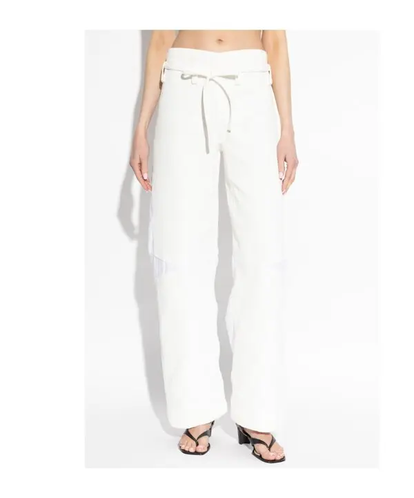 Tory Burch Straight Leg Trousers With Geometric Paneling