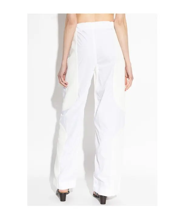 Tory Burch Straight Leg Trousers With Geometric Paneling