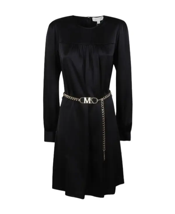 Michael Kors Satin Belted Mini Dress