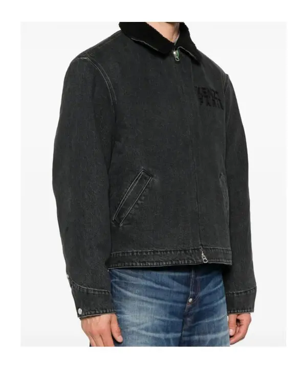 Kenzo Embroidered Denim Jacket - Black