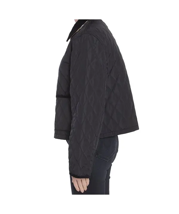 Burberry Collared Quilted Cropped Jacket