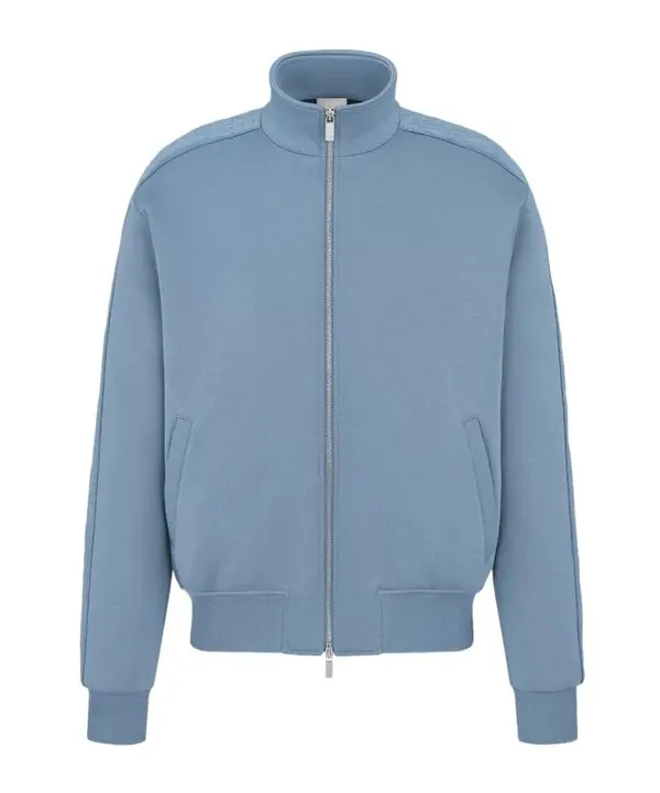 Dior Oblique Motif Track Jacket - Sky-blue