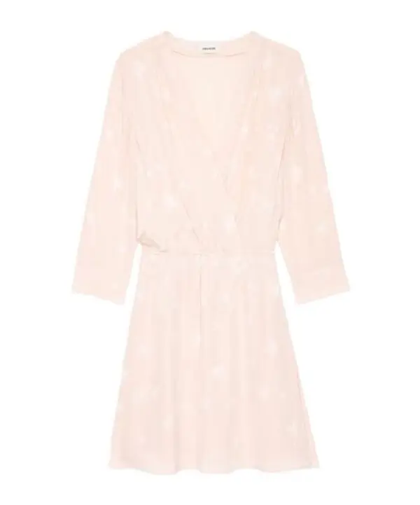 Zadig&Voltaire Silk Mini Dress - Pearly