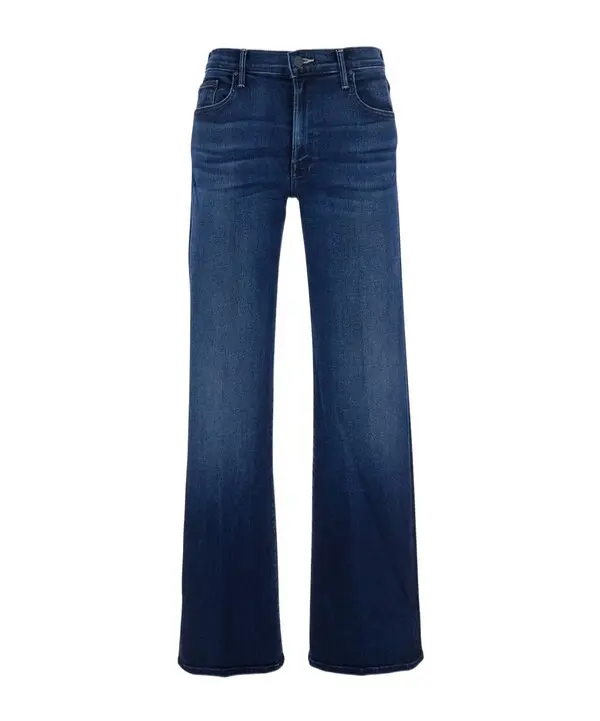 MOTHER Mid Rise Maven Sneak Jeans - Blue