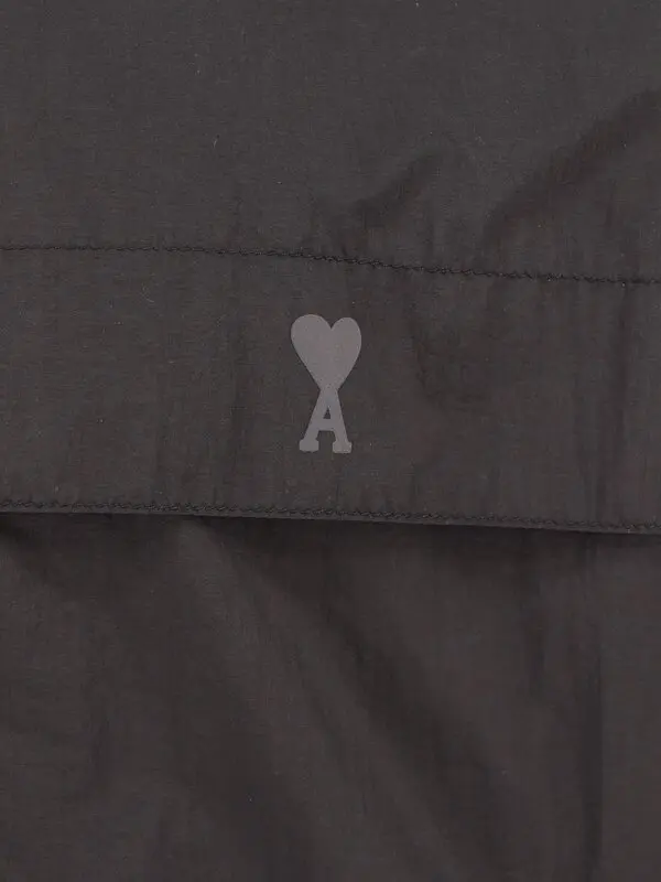 AMI Paris Logo Printed Zip-up Jacket