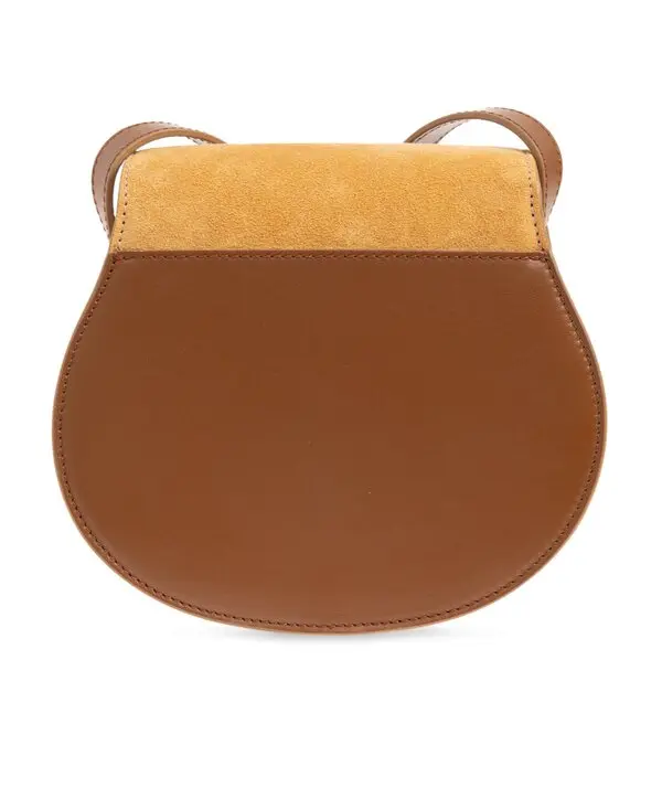 Chloé Small Marcie Suede Crossbody Bag - Brown