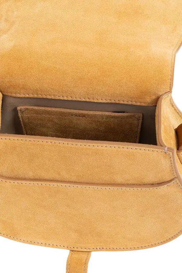 Chloé Small Marcie Suede Crossbody Bag - Brown