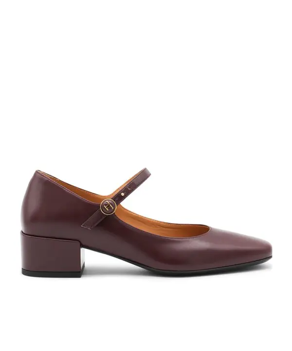 TOD'S Mary Jane Pumps With Adjustable Buckle - Brown