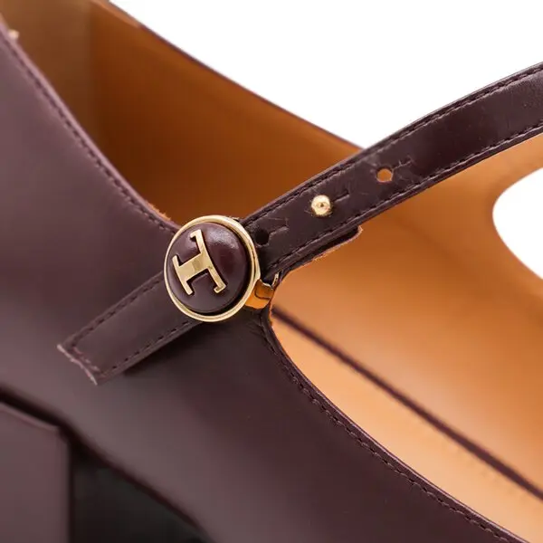 TOD'S Mary Jane Pumps With Adjustable Buckle - Brown