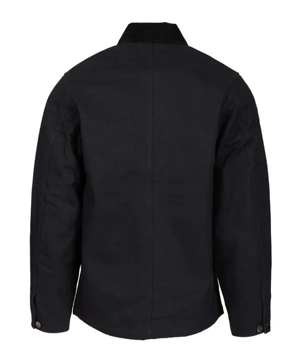 Carhartt Work In Progress Michigan Coat With Corduroy Collar And Wool Lining - Black
