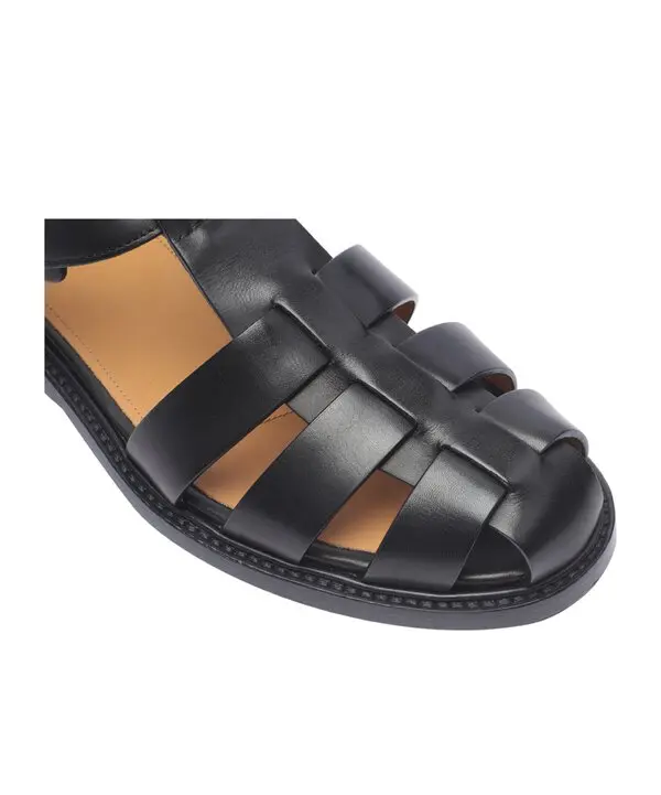 Church's Round-toe Buckle Sandals - Black