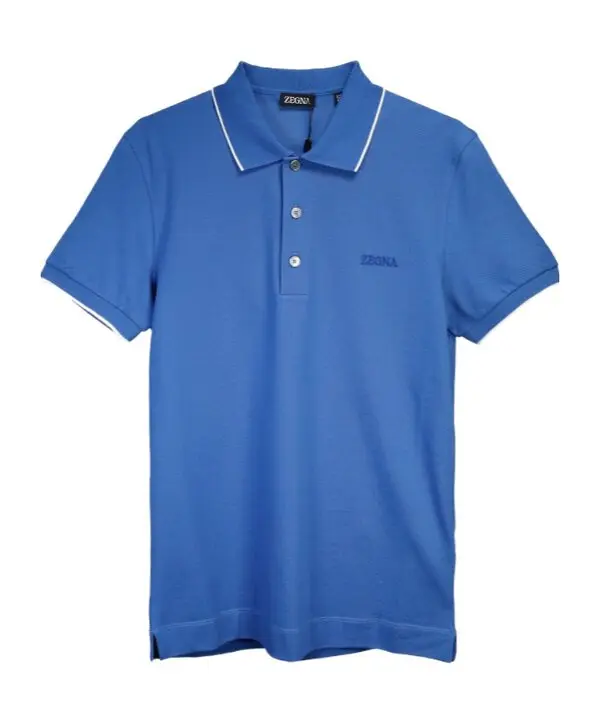Zegna Embroidered Logo Polo Shirt