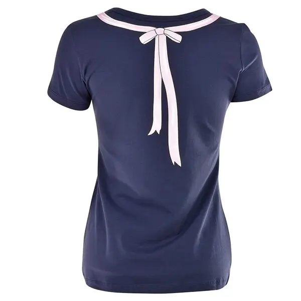 Moschino Medal Print Round Neck Short Sleeve T-shirt