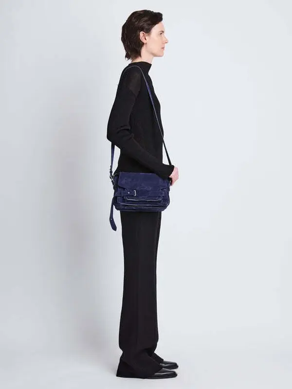 Proenza Schouler Beacon Suede Saddle Bag