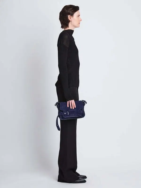Proenza Schouler Beacon Suede Saddle Bag