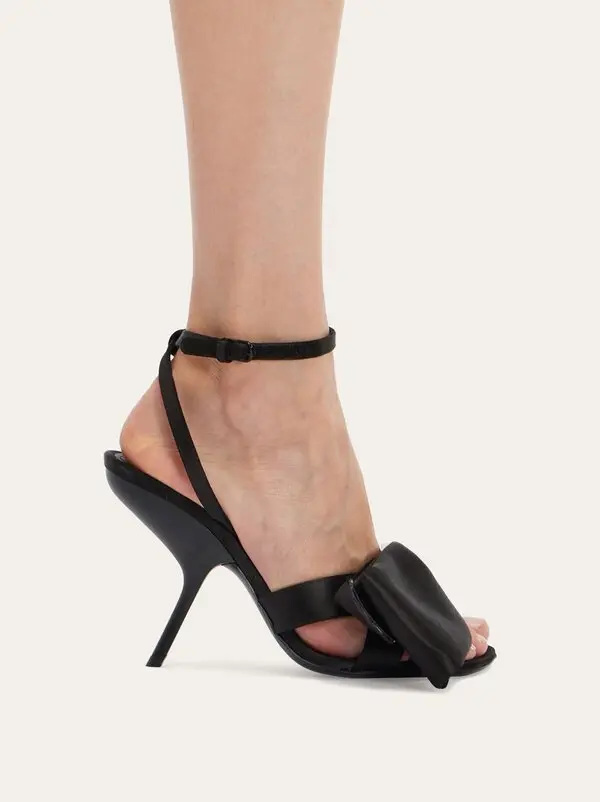 FERRAGAMO Asymmetrical Bow High-heeled Sandals