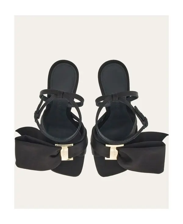 FERRAGAMO Asymmetrical Bow High-heeled Sandals