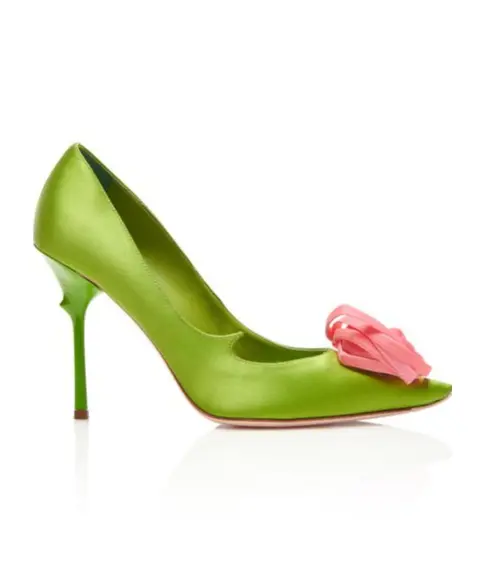 ROGER VIVIER Floral Appliqué Stiletto Pumps