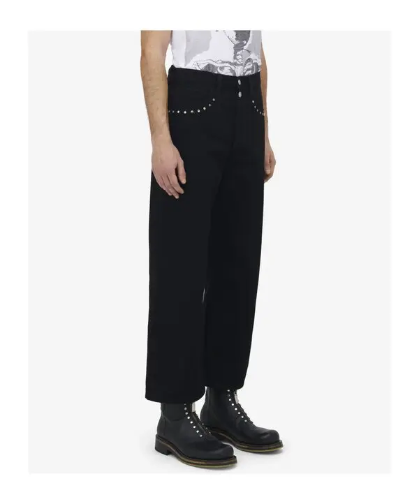 Alexander McQueen Studded Five-pocket Jeans