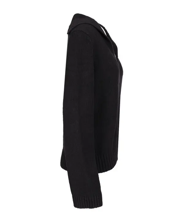 LOULOU STUDIO Ribbed Bouclette Knit Sailor Collar Pullover