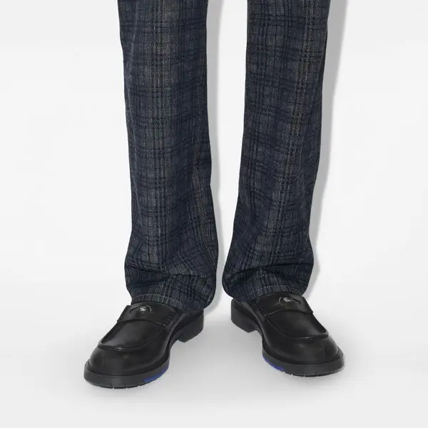 Burberry Rogue Slip-on Loafers With Equestrian Knight Design