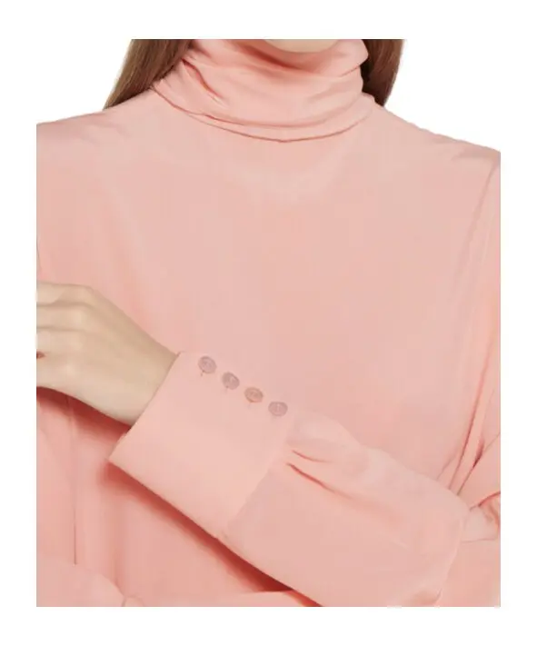 Gucci Crepe De Chine Shirt With Neck Bow - Pink
