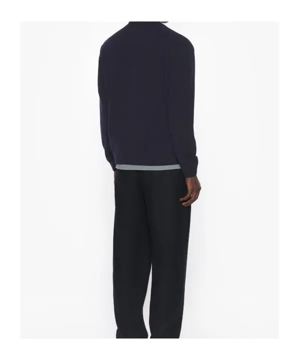 Maison Kitsuné Fox Head V-neck Cardigan - Navy
