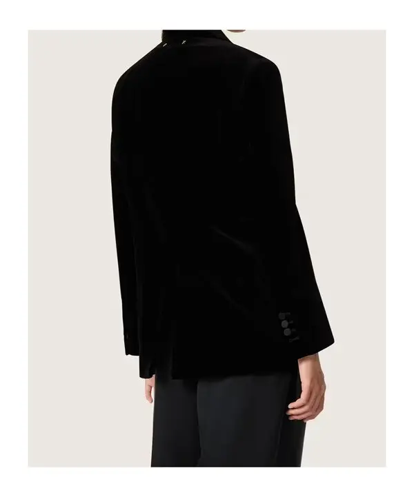 GOLDEN GOOSE Double-breasted Velvet Blazer