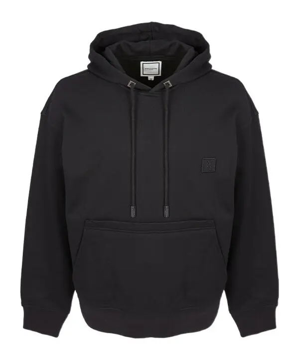WOOYOUNGMI Hooded Sweatshirt With Floral Graphic - Black