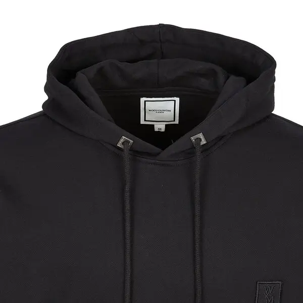 WOOYOUNGMI Hooded Sweatshirt With Floral Graphic - Black