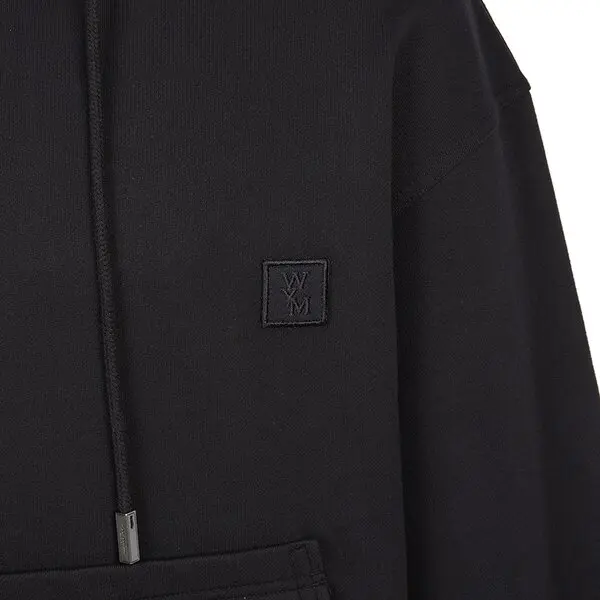 WOOYOUNGMI Hooded Sweatshirt With Floral Graphic - Black
