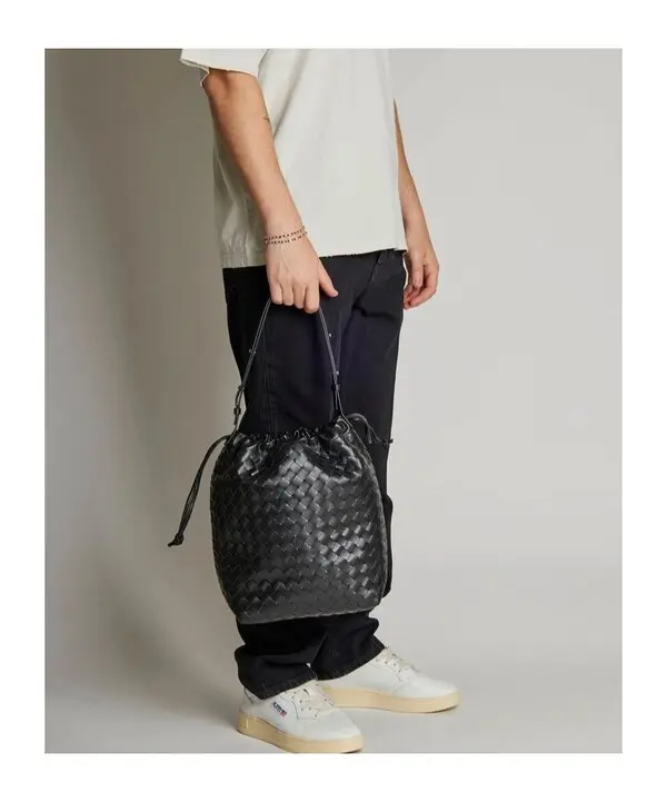 Bottega Veneta Intrecciato Drawstring Bucket Bag