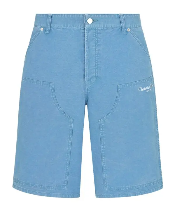Dior Logo Embroidered Bermuda Shorts