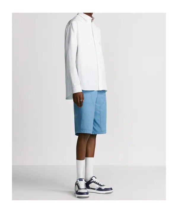 Dior Logo Embroidered Bermuda Shorts