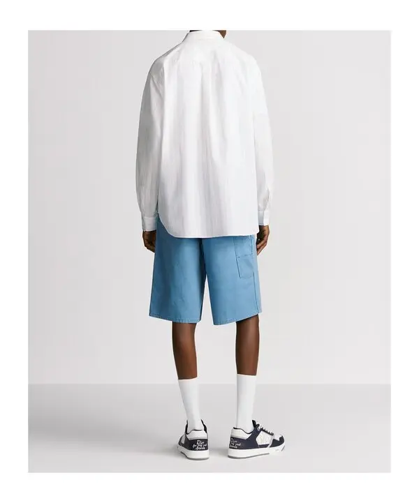 Dior Logo Embroidered Bermuda Shorts
