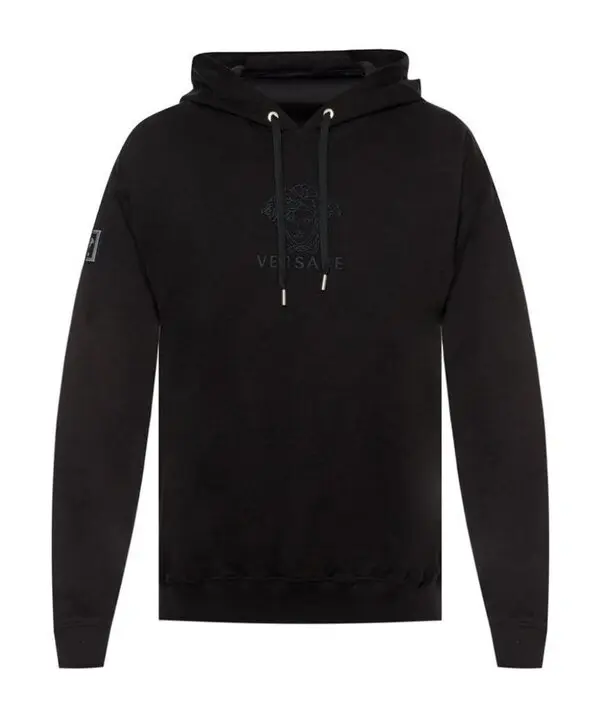 Versace Embroidered Logo Hoodie