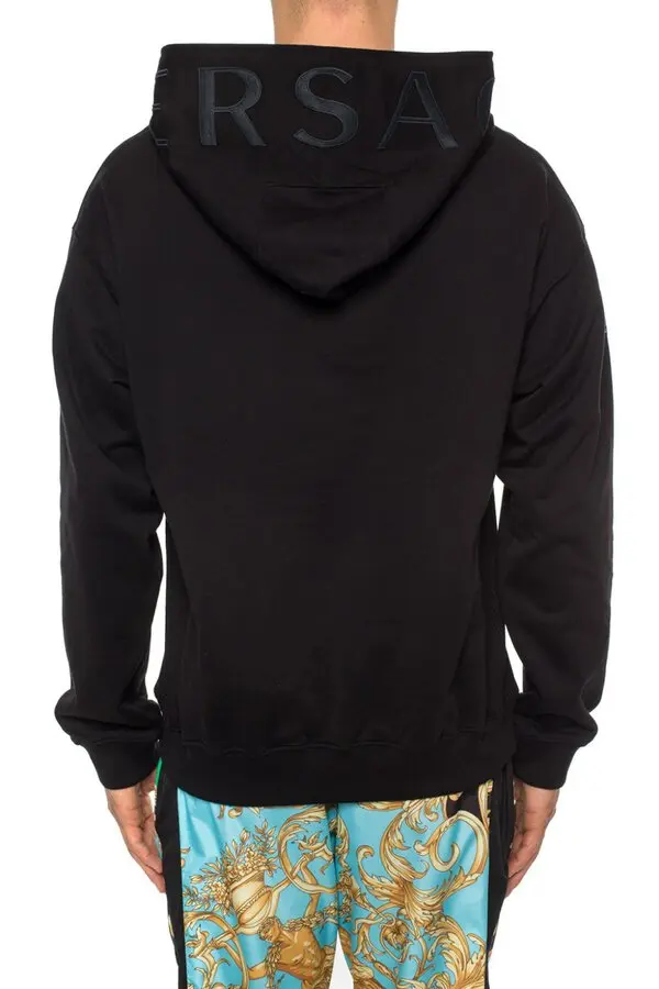Versace Embroidered Logo Hoodie