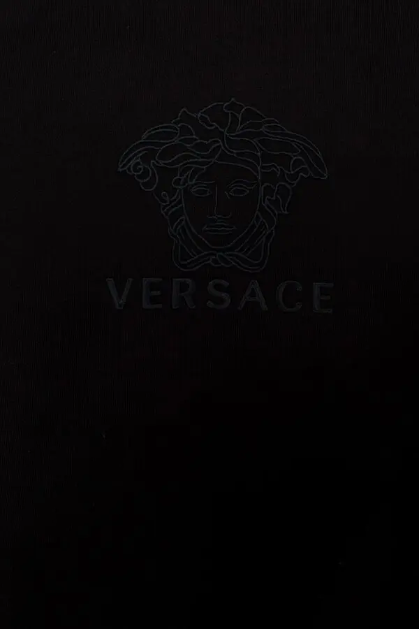 Versace Embroidered Logo Hoodie