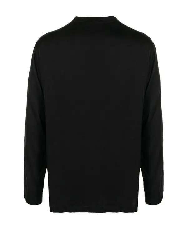 TOM FORD Long-sleeved Half Buttoned Pyjama Shirt - Black