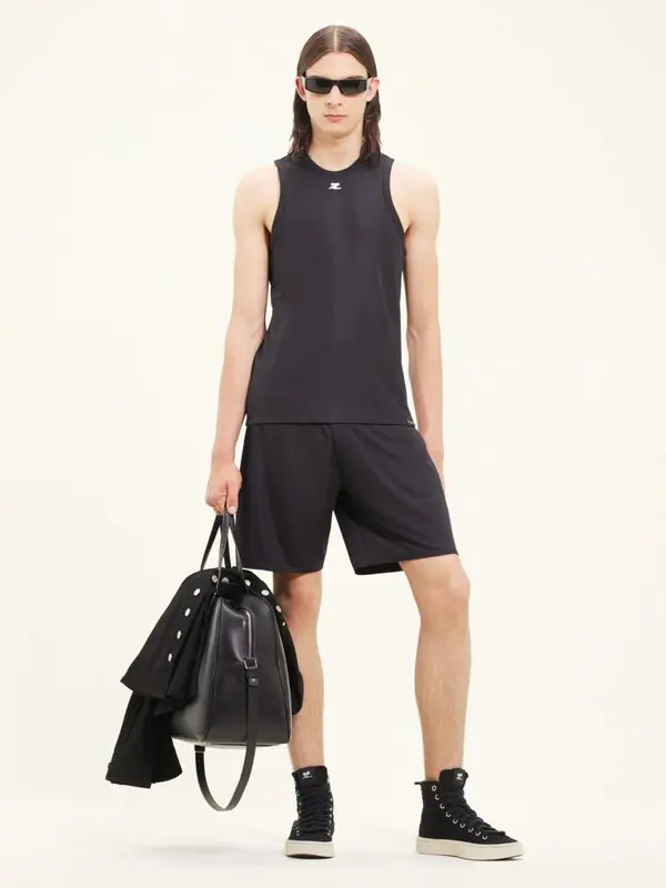 COURREGES Courrèges Crewneck Logo Tank Top