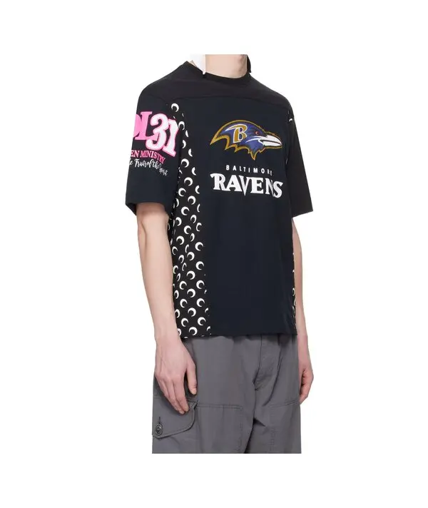 MARINE SERRE Graphic Printed Jersey T-shirt