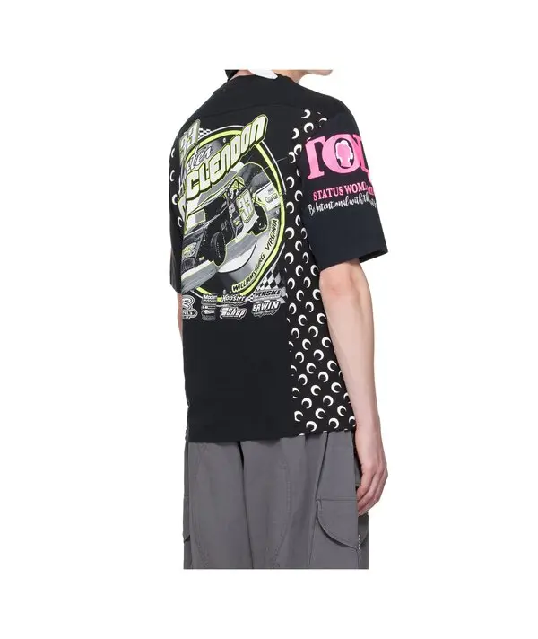 MARINE SERRE Graphic Printed Jersey T-shirt