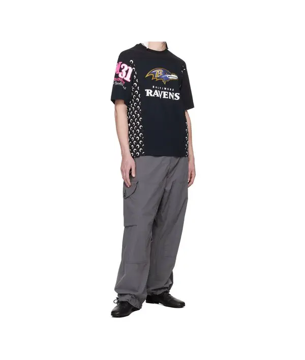 MARINE SERRE Graphic Printed Jersey T-shirt