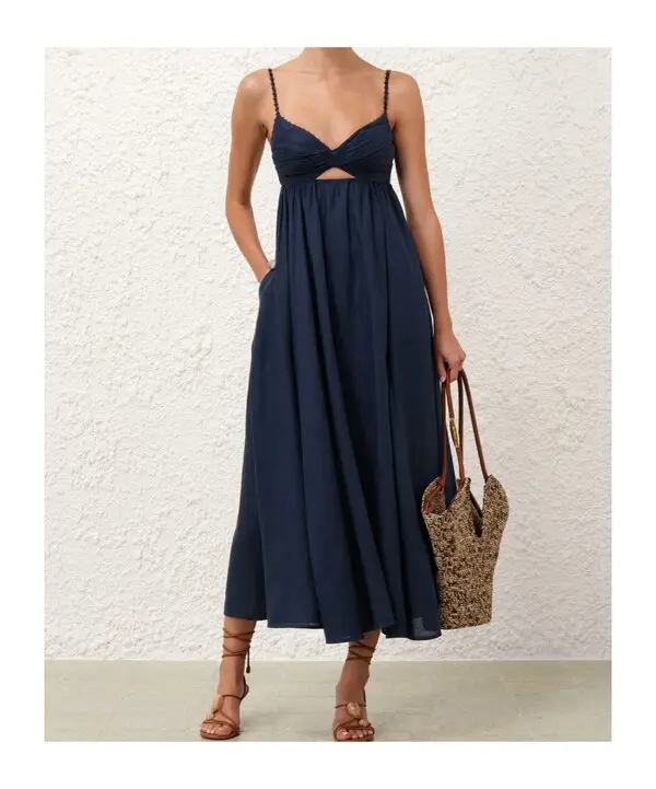 Zimmermann Organic Linen Maxi Dress