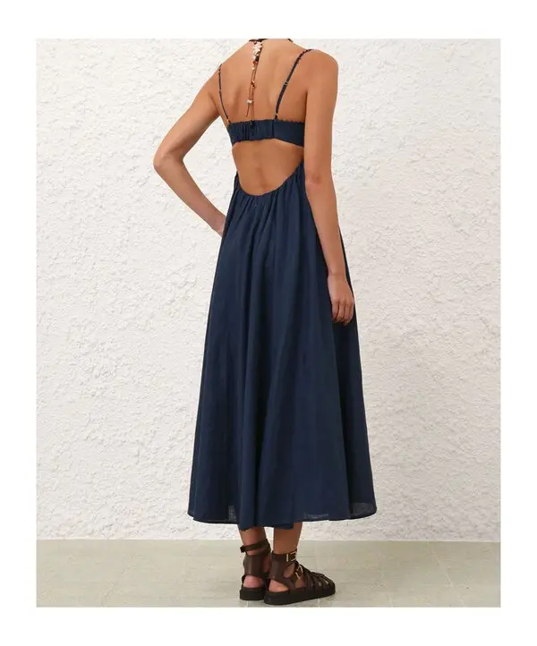 Zimmermann Organic Linen Maxi Dress
