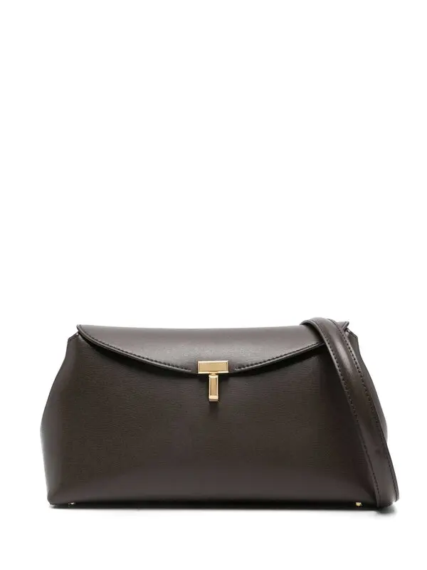 TOTEME T-lock Clutch Bag - Cedar Brown