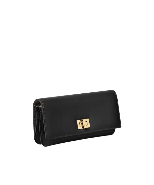 Fendi Turn-lock Continental Wallet - Black