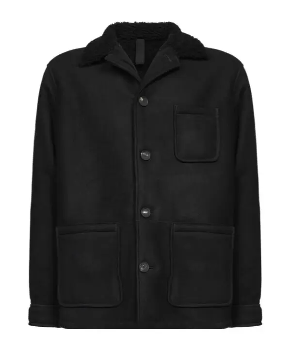 Tagliatore Shearling Collar Coat